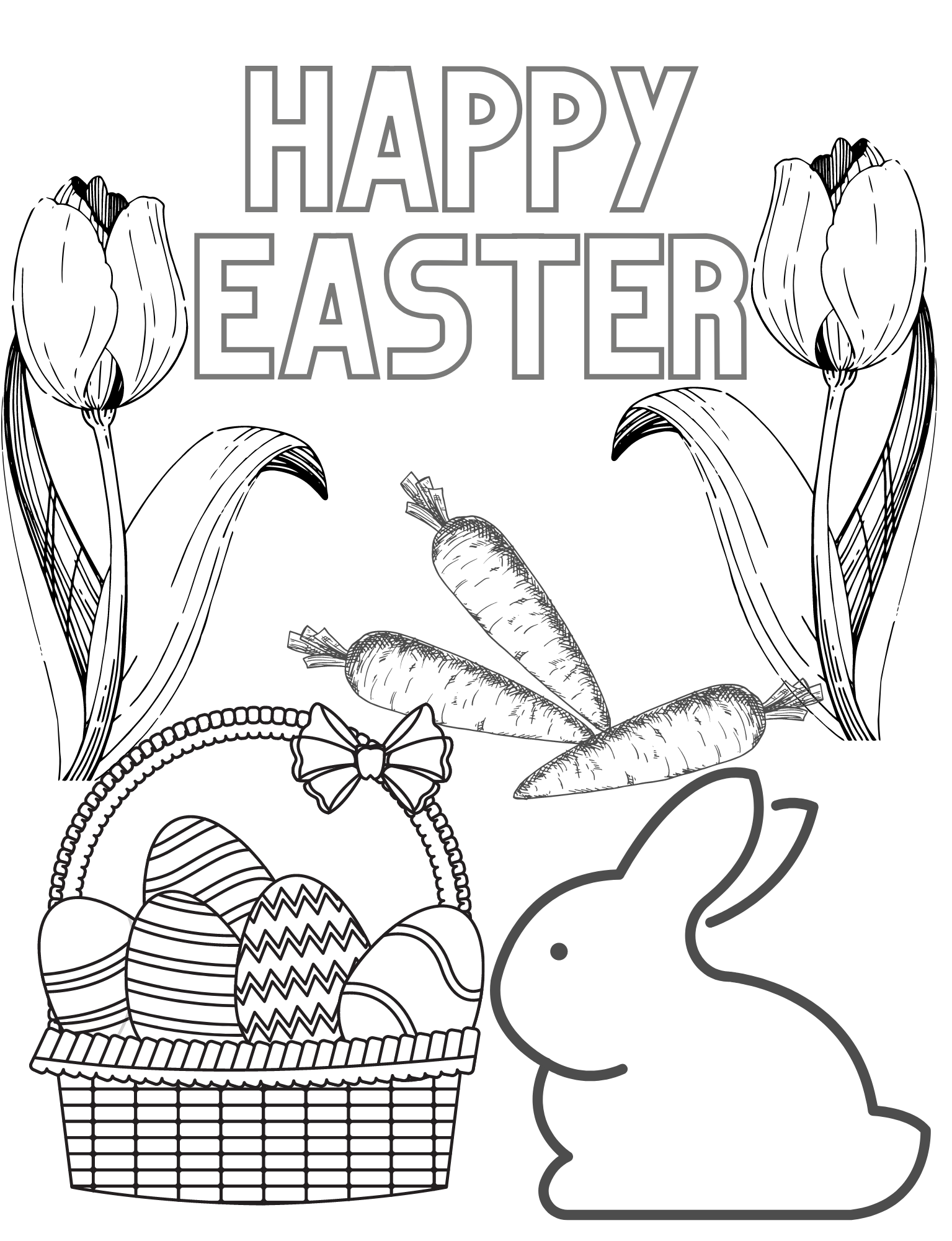 Easter Colouring Sheet – PipaMango
